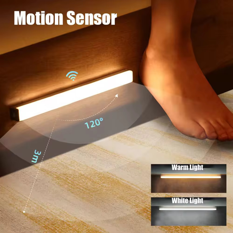 Motion Sensor Light Wireless LED Night Lights Rechargeable Bedroom ...