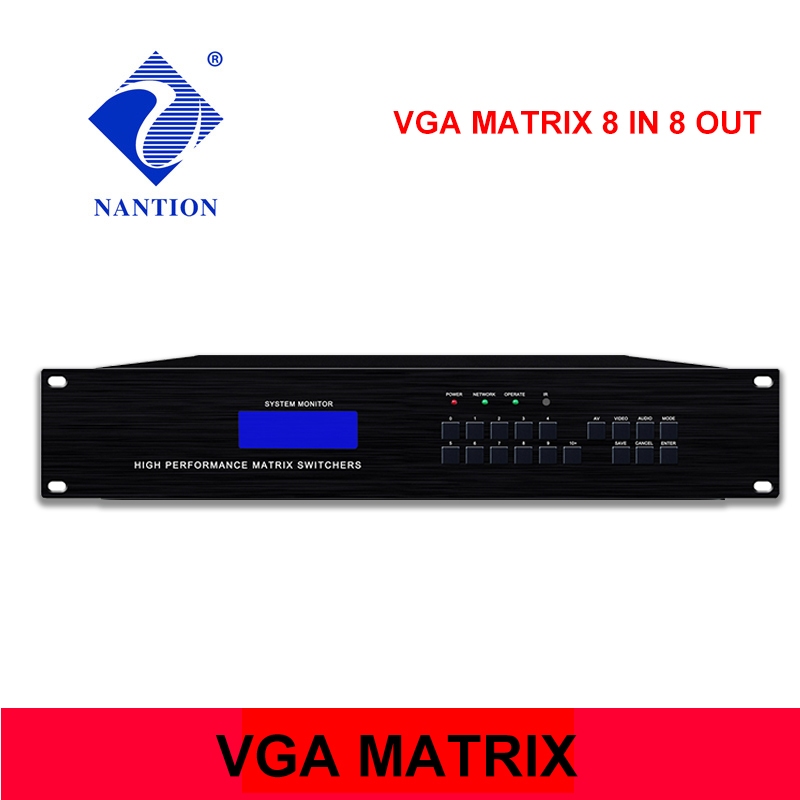 VGA matrix switch 0808 VGA matrix switch 8x8 8 IN 8 OUT8 channels RS232 ...