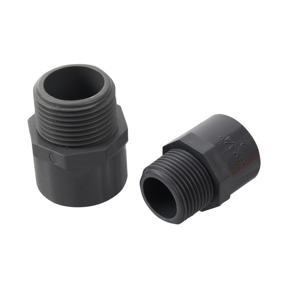 1/2" 3/4" 1" Male Thread to ID 20/25/32mm Water Pipe PVC Straight ...