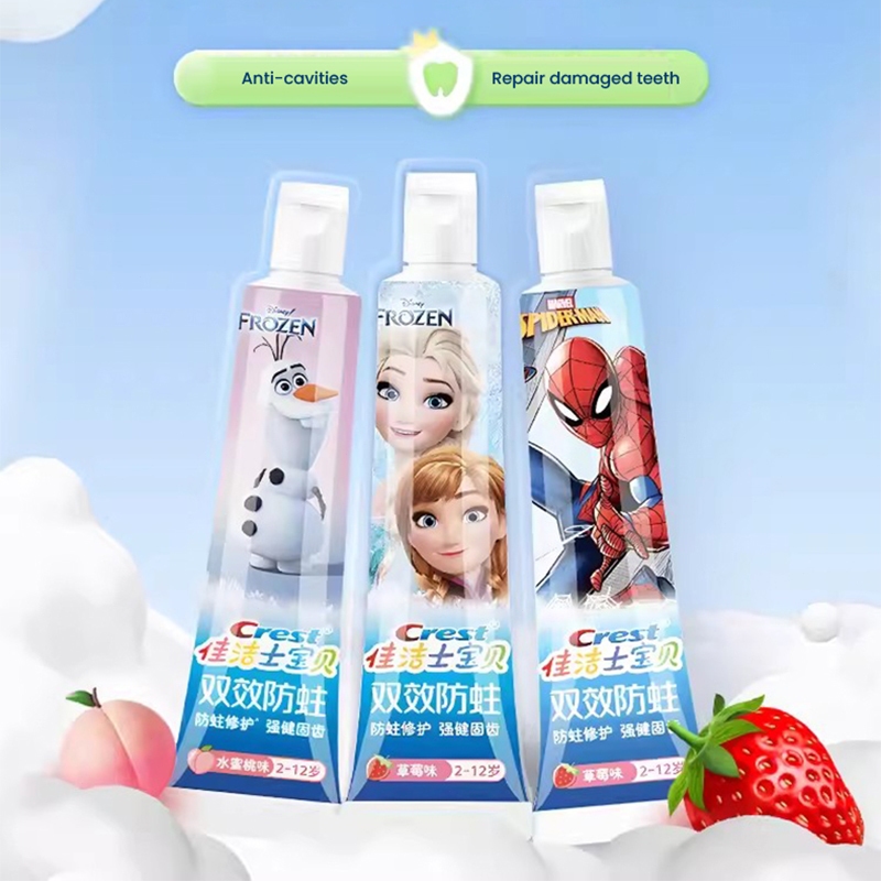 Crest Toothpaste Flouride Anticavity Tooth Paste for Kids Bubble Gum ...