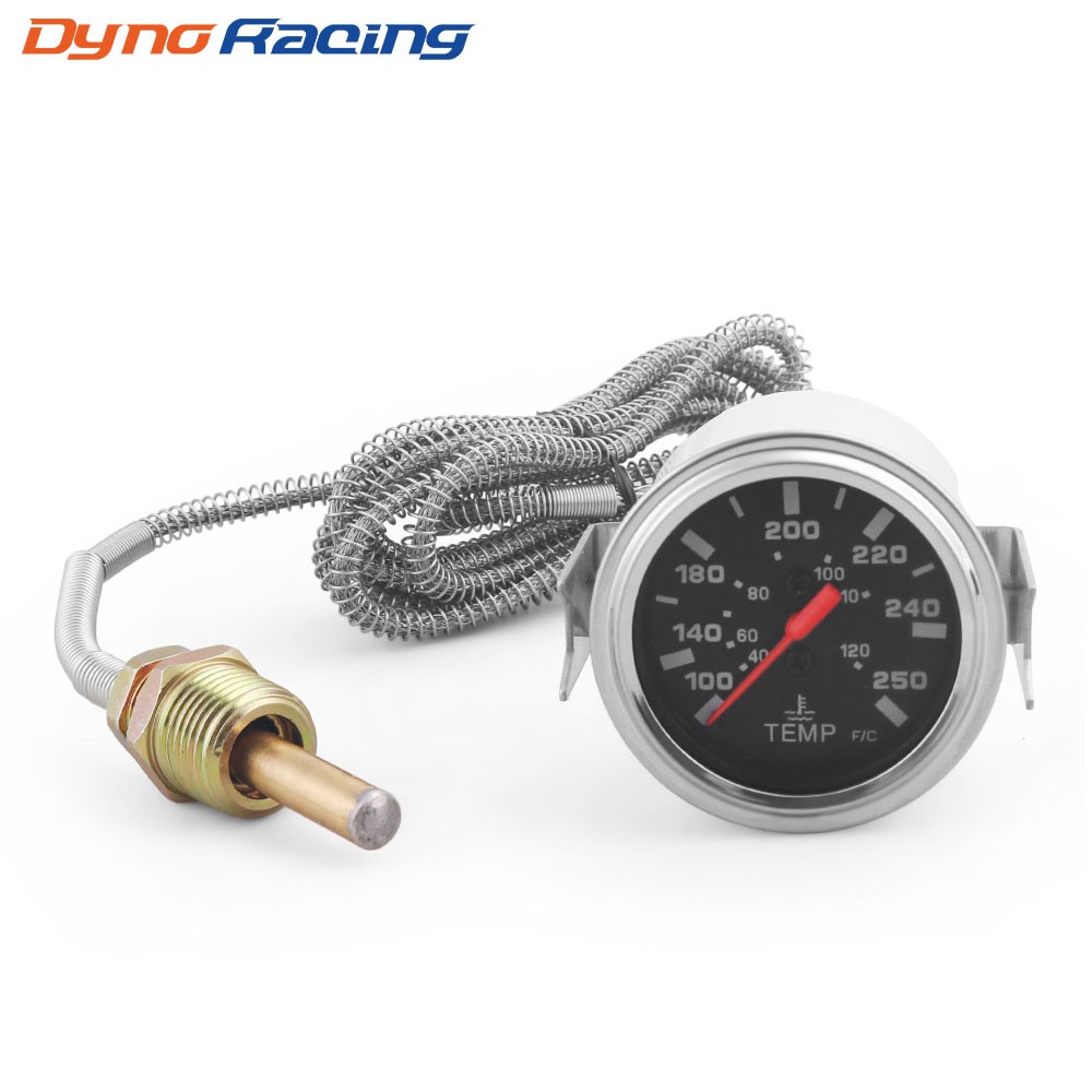 40-120℃/100-250℉ 2" 52MM Mechanical Water Temp Gauge 12V Water ...