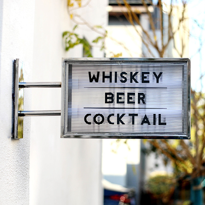 Customized Signboard Mirror Acrylic Light Box Side Signboard Corrugated ...