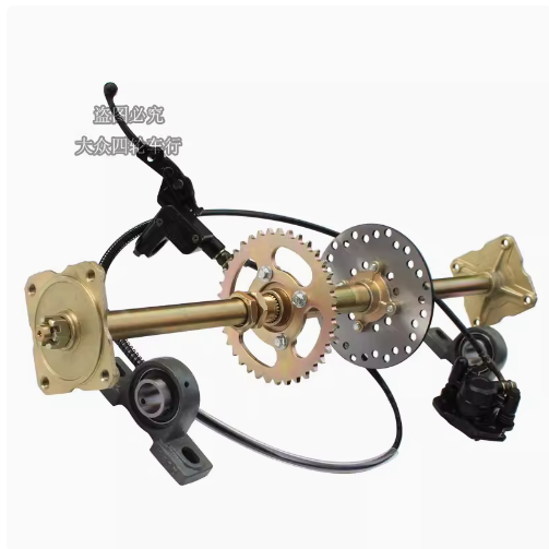 610mm 740mm 1000mm M8*4 Heavy Wheel Hub Rear Axle Assy With 428# 37T ...