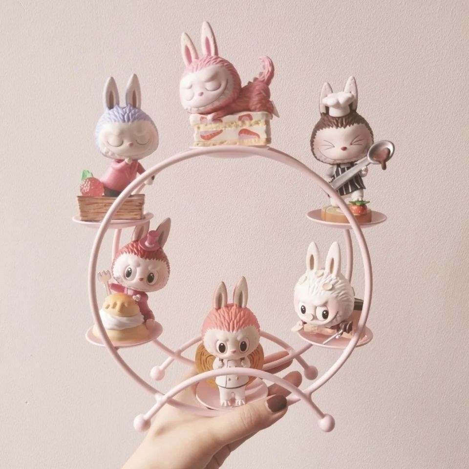 Labubu elf dessert blind box series display shelf, figure doll Ferris ...