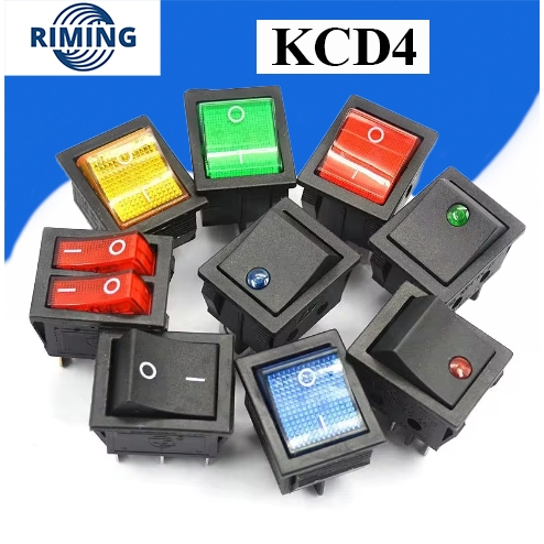 1PCS KCD4 Rocker Switch Power Switch ON-OFF-ON 3 Position 6 Electrical ...