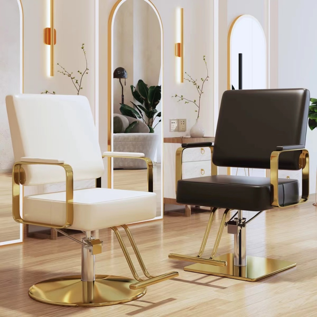 Chair can adjust the height stainless steel beauty hairstyle salon ...