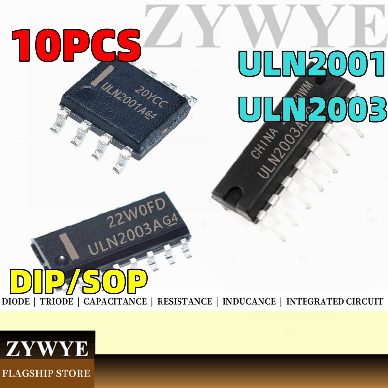10pcs ULN2003APG IC ULN2003AN ULN2001ADR ULN2003ADR ULN2001A ULN2003 ...