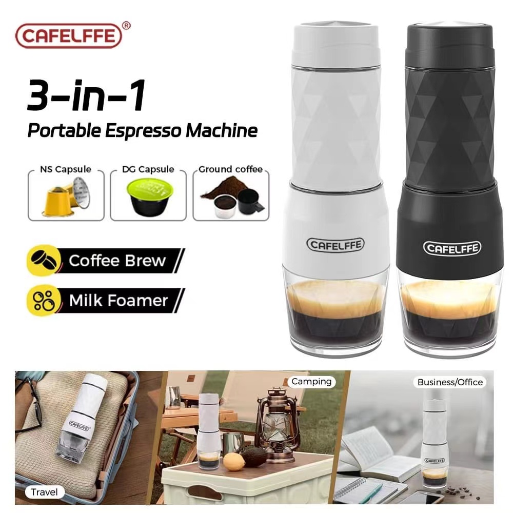 Cafelffe Portable Coffee Maker Espresso Machine Hand Press Capsule ...