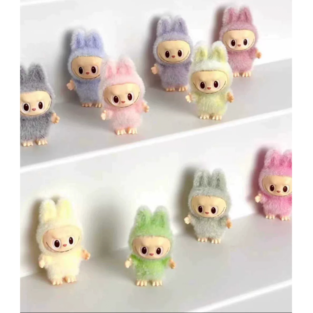 Labubu v1 v2 Mini! Labubu v2 v1 pengubahsuaian Doll tertarik Mini Cute ...