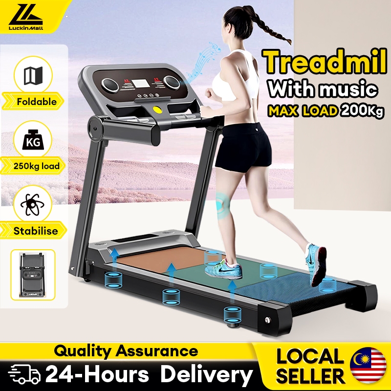 Walking Treadmill With Handle Smart Walking Running Pad with Handrail 3 ...