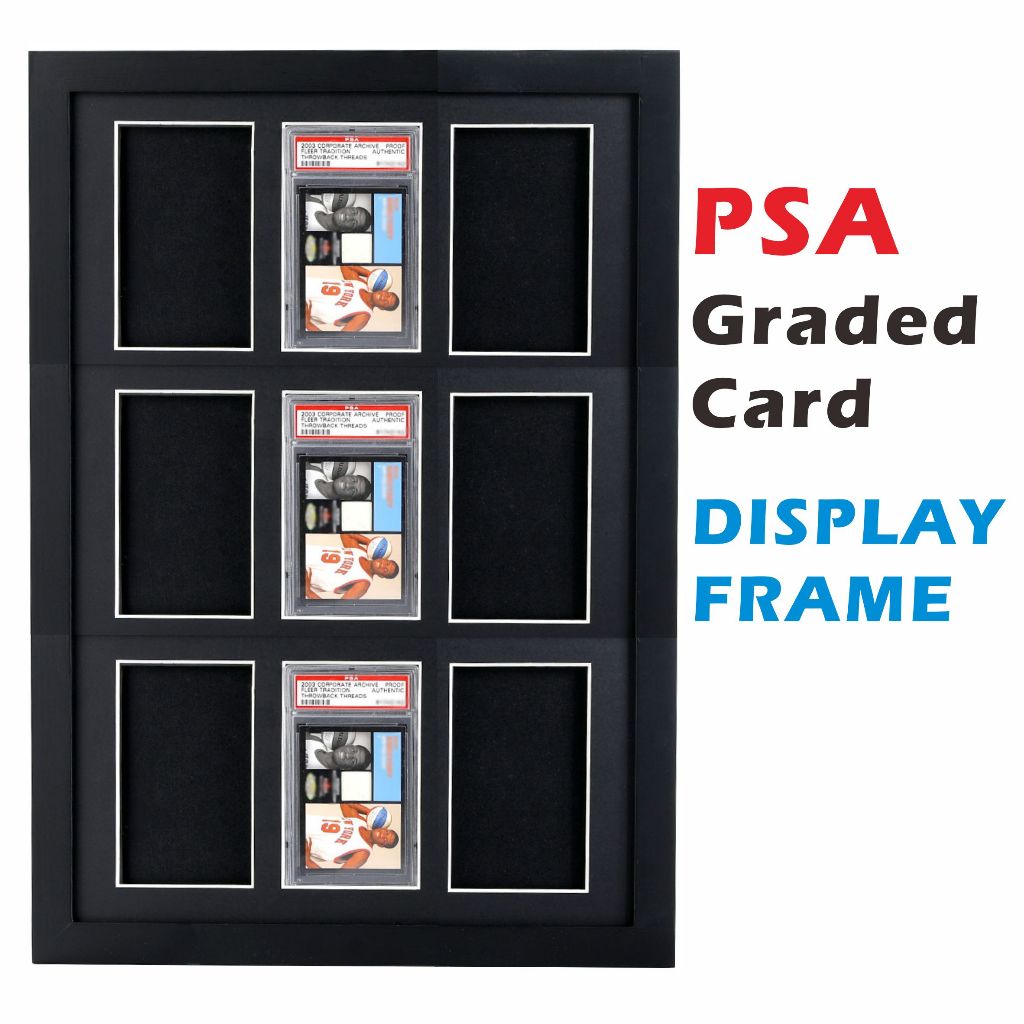 PSA Graded Card DISPLAY FRAME Solid Wood(5Grid / 9Grid) | Shopee Malaysia