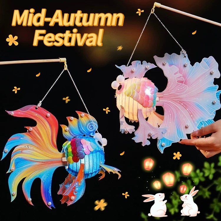 Colorful Fish Mid Autumn Lantern Lighting Rabbit DIY Lanterns Colorful ...