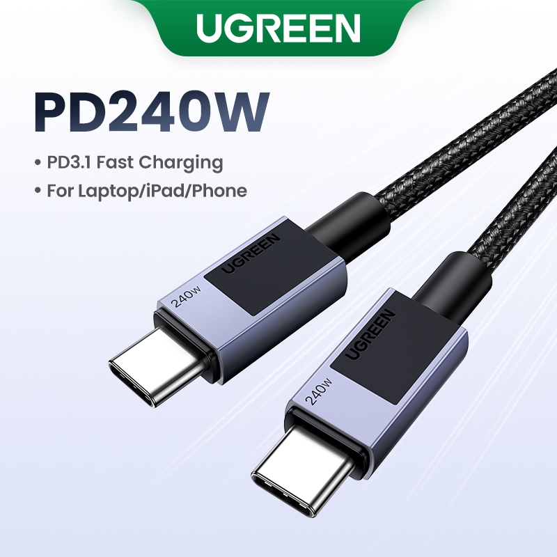 UGREEN PD 3.1 Type C To Type C Braided Fast Charging Cable (240W ...