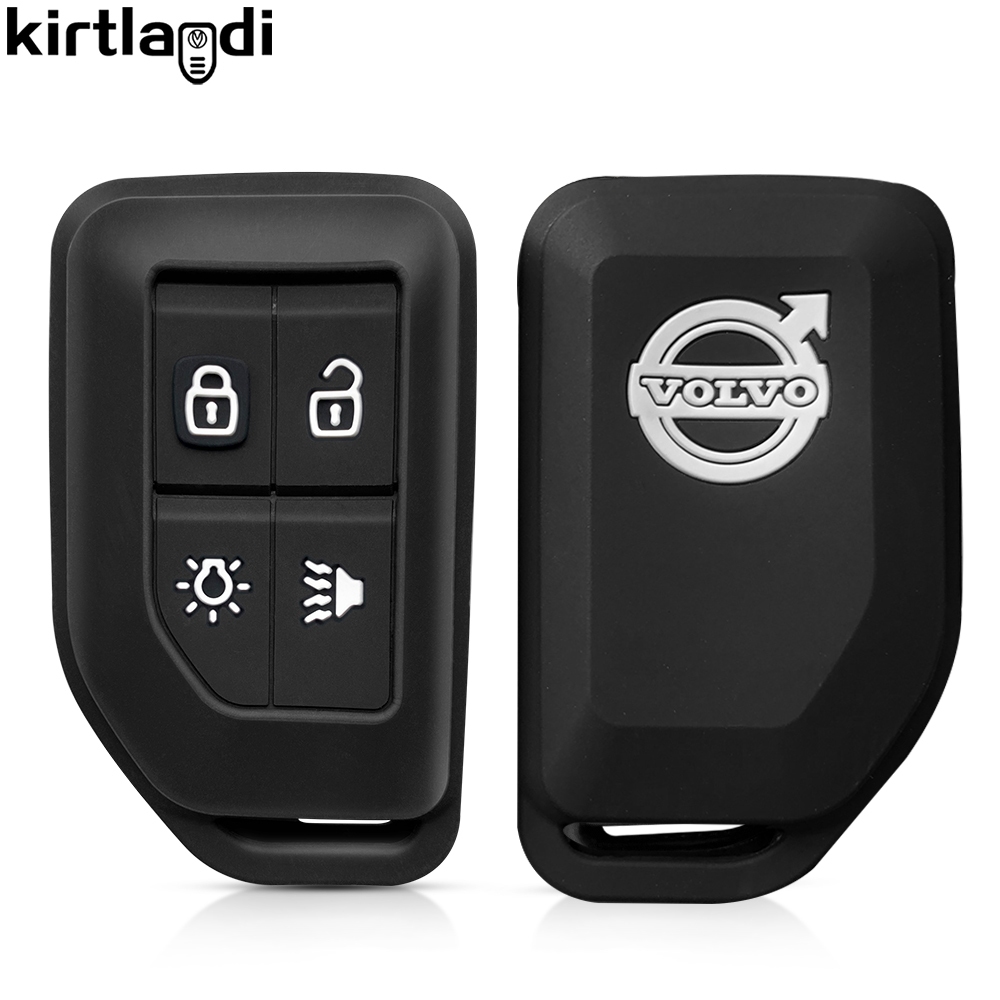 4 Buttons Silicone Holder Key Cover Remote Chains Car Key Case For ...