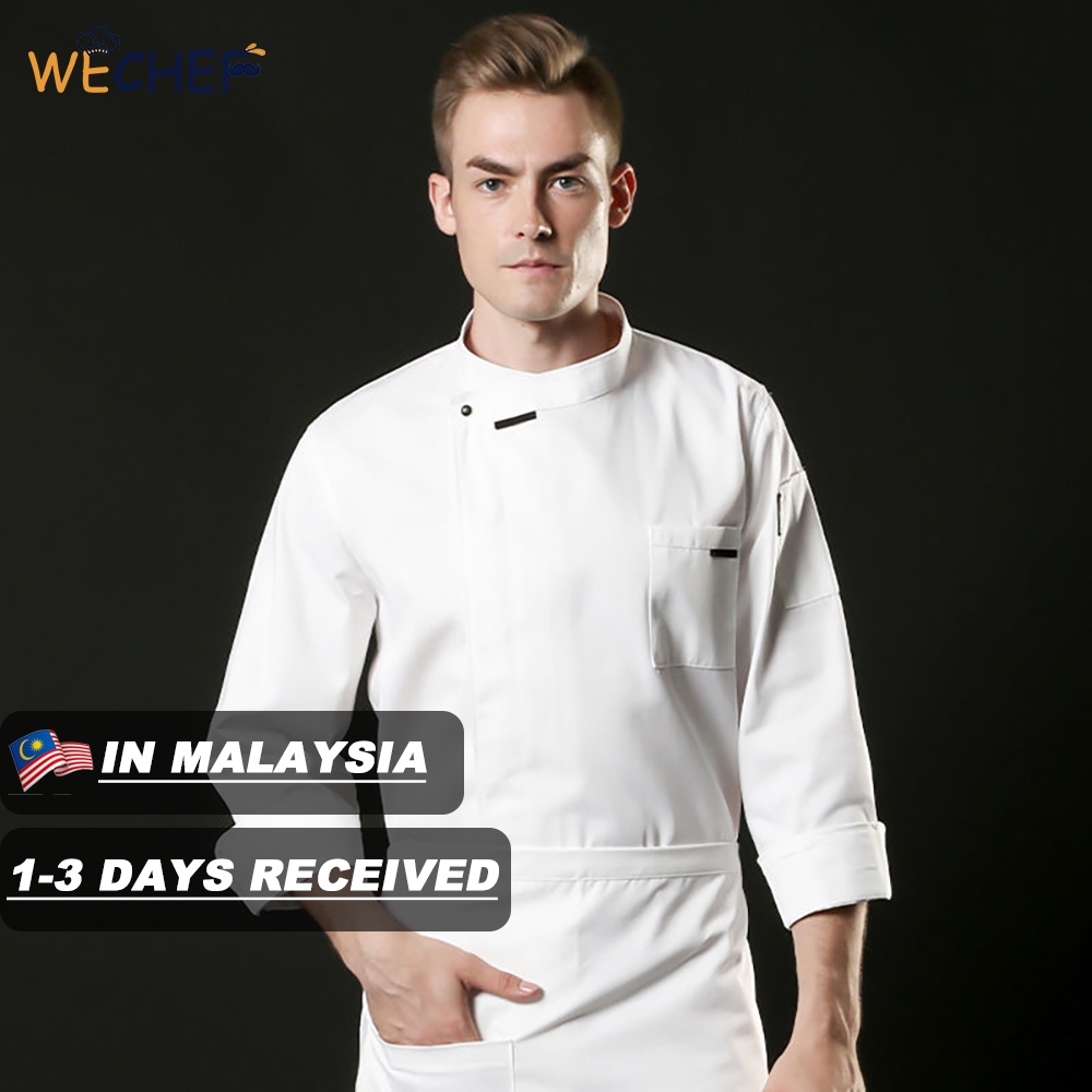 🔥🇲🇾MALAYSIA READY STOCK🔥Chef Uniform Baju Shirt French Chef Work ...