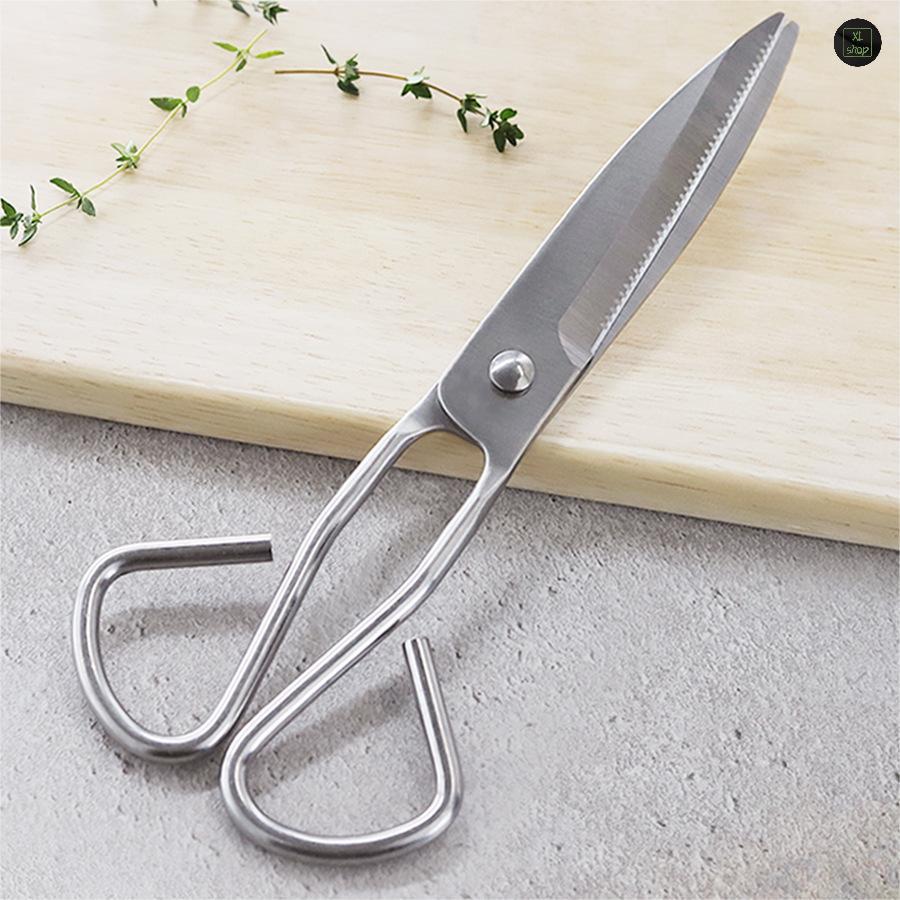 Stainless Steel Wire Handle Kitchen Scissors Korean Barbecue Scissors ...
