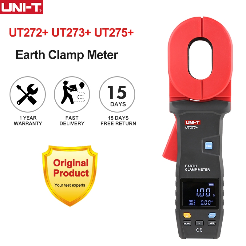 UNI-T UT272+ UT273+ UT275+ Clamp Earth Resistance Tester Ground ...