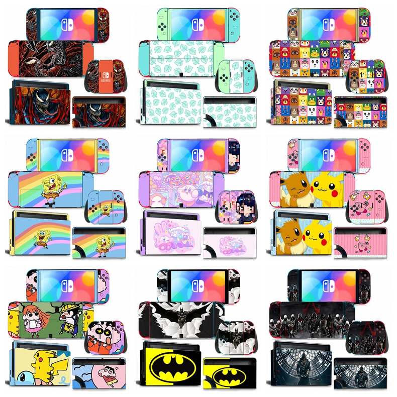47 Colors Skin Sticker Compatible with Nintendo Switch OLED Vinyl Decal ...