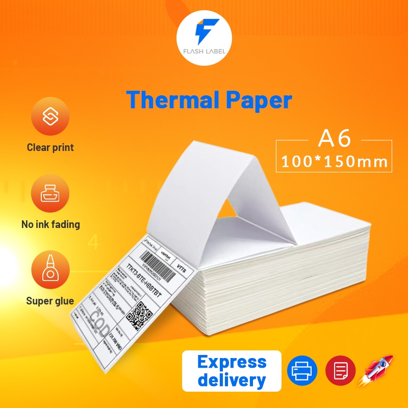 Flashlabel Pencetak Waybill 4 inch A6 Thermal Printer-Y486, 4x6 Shopee ...