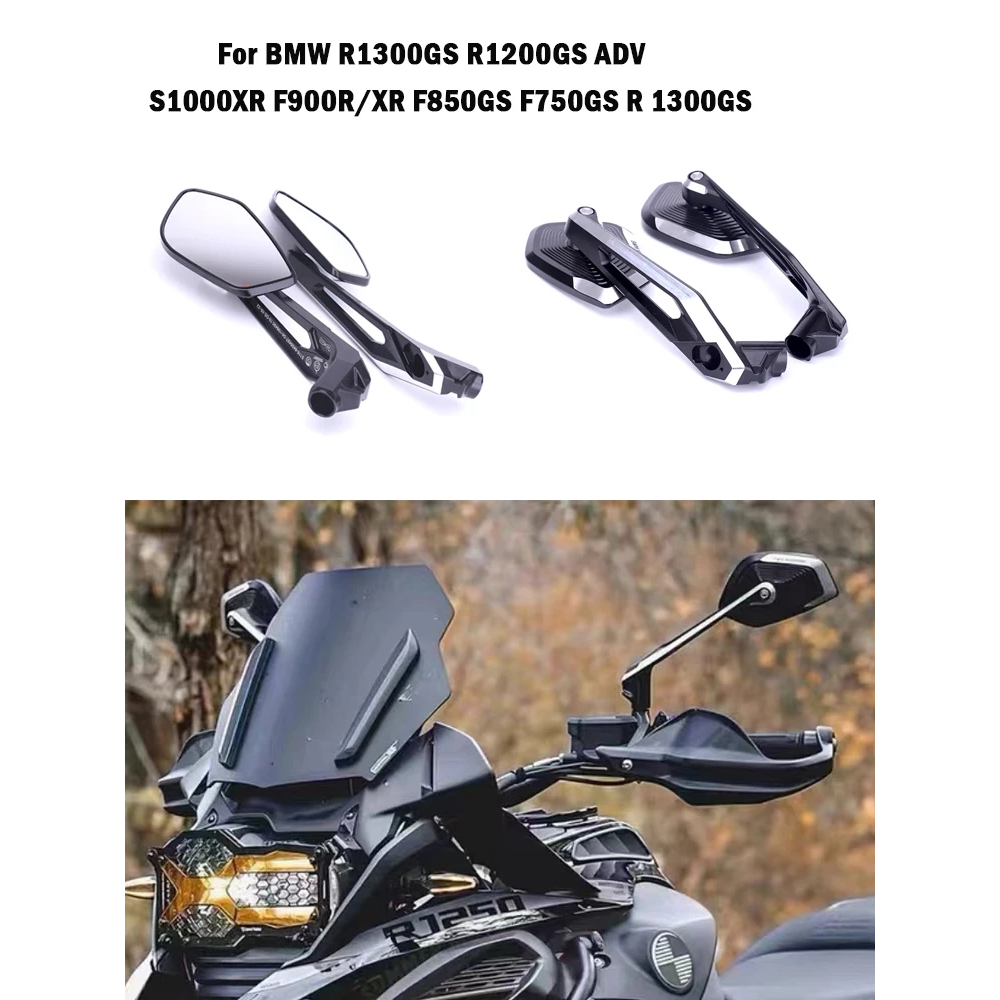 Motorcycle Rearview Side Rear View Mirrors For BMW R 1250 GS R1300GS ...