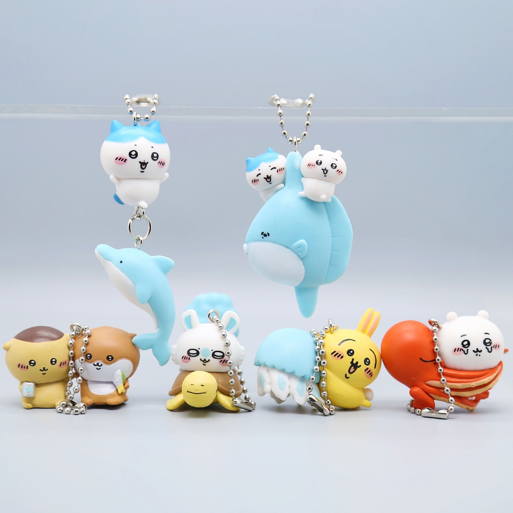 6Pcs/Set 3-6cm Cute Anime Chiikawa Figure Hachiware Usagi Chiikawa Key ...