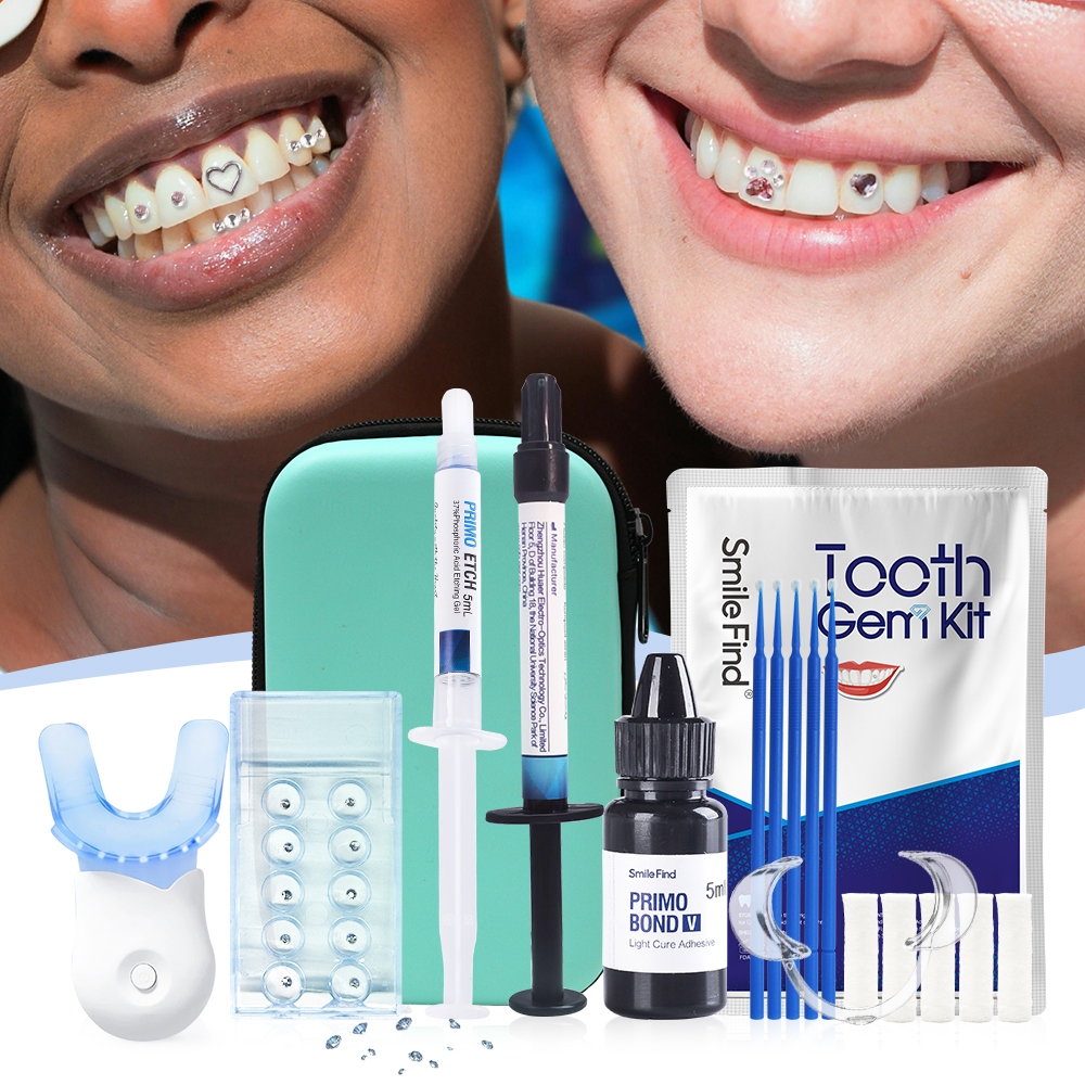 Tooth Jewelry Kit Home Tooth Gem Set Etching Gel Orthodontic Adhesive ...