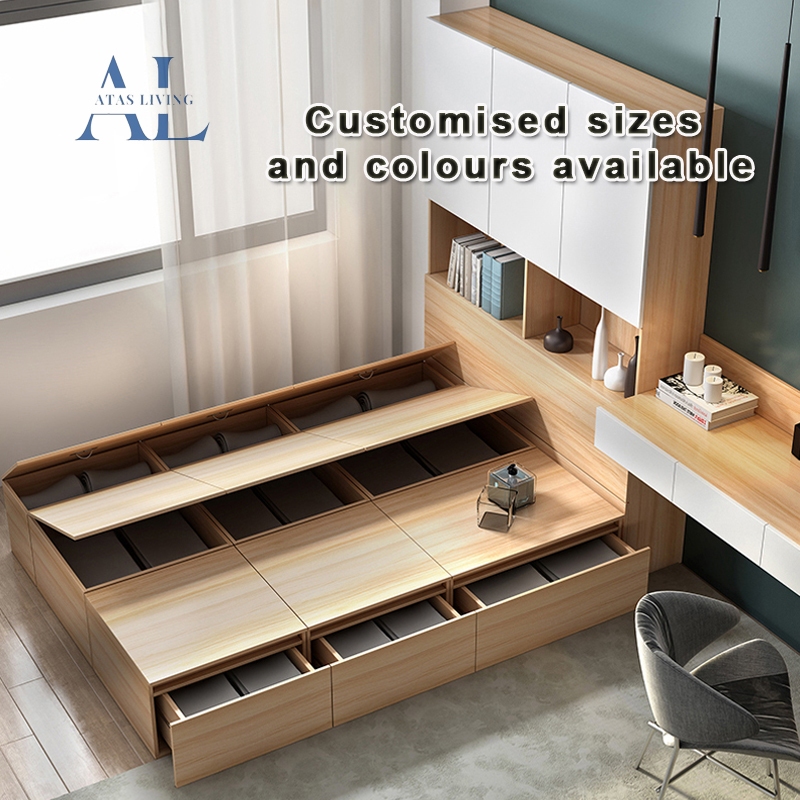 R5 family R5 tatami Small bedroom desk integrated multi-functional ...