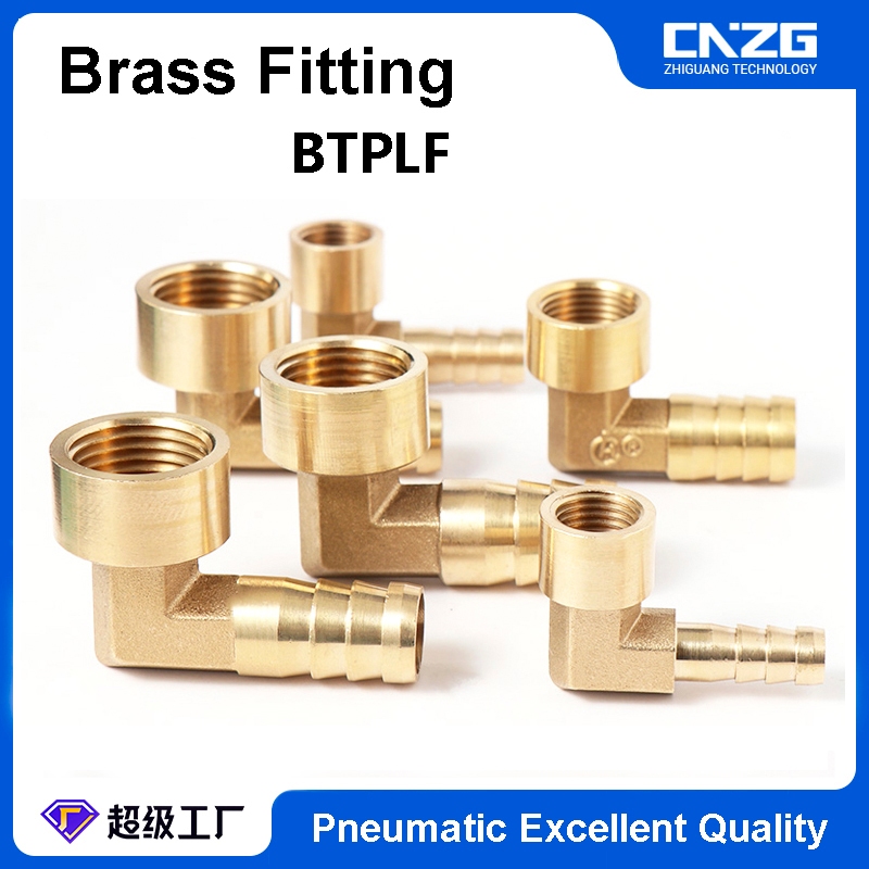 Brass Fitting Elbow Female Thread Connector 8mm 10mm Barb Tail 1/4"BSP ...