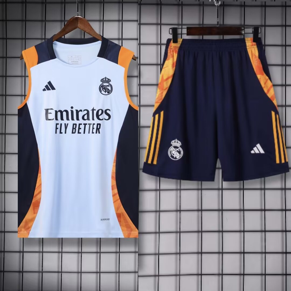 2024-25 Season Real Madrid Training Jersey Sets Football Sports Vest ...