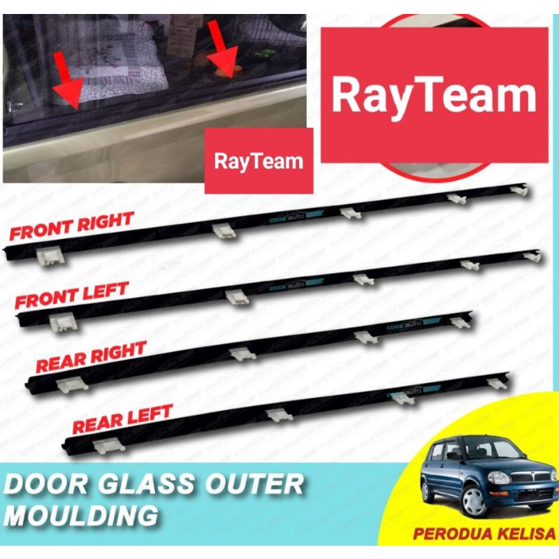 Perodua KELISA Window Trim Chrome Lining / Door Belt Moulding (4Pcs/Set ...