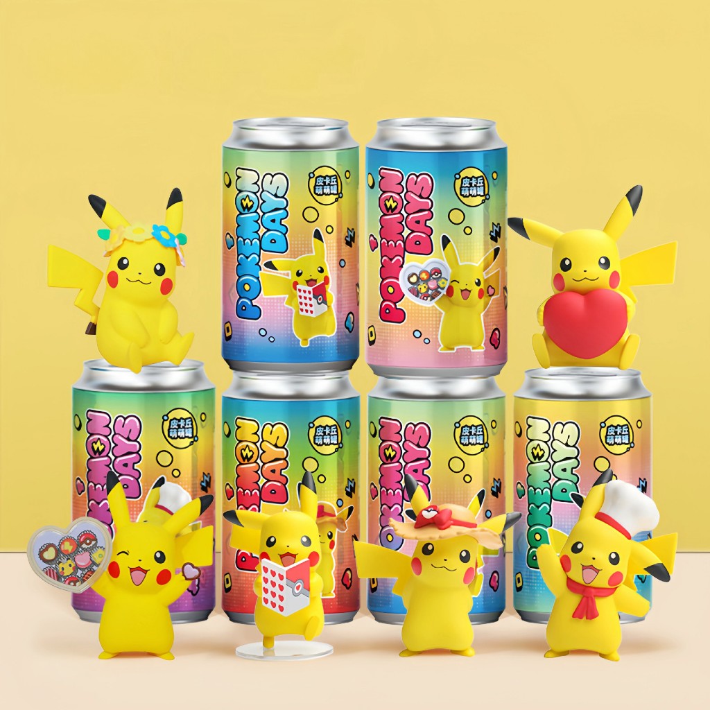 Genuine Pokémon Cute Cute Can Pokemon Pikachu Doll Cartoon Figure ...