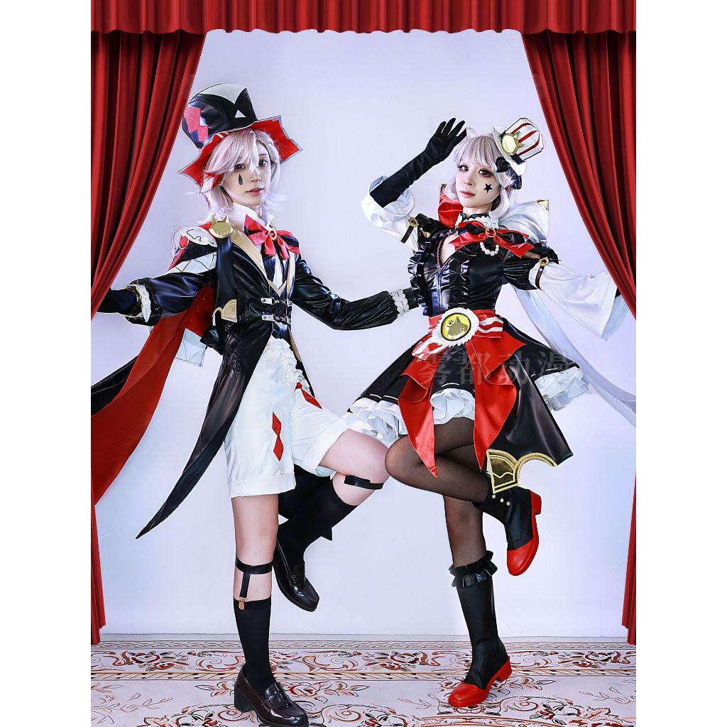 【Ready Stock】WUDU Lyney Lynette×KFC Cosplay Costume Game Genshin Impact ...