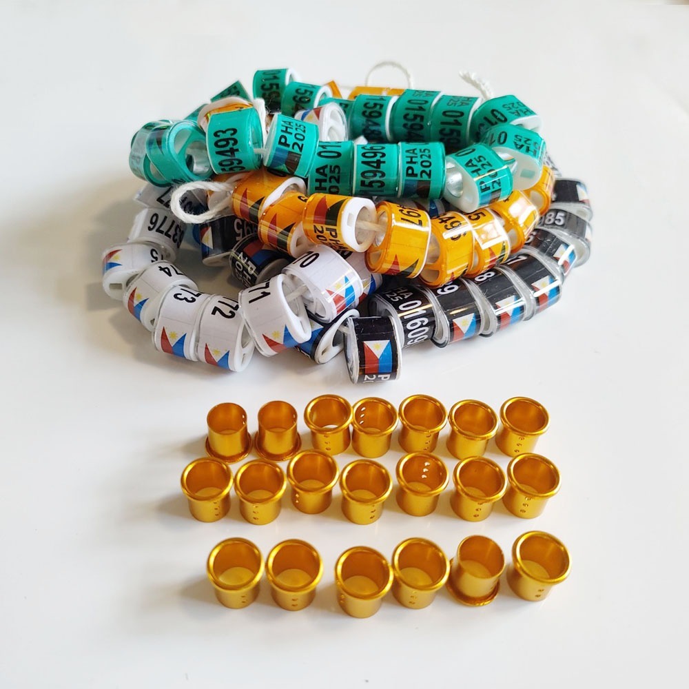 20 Pcs 2025 PHA Oval Pigeon Rings with Inner Ring Oblong 8mm Pigeons ...