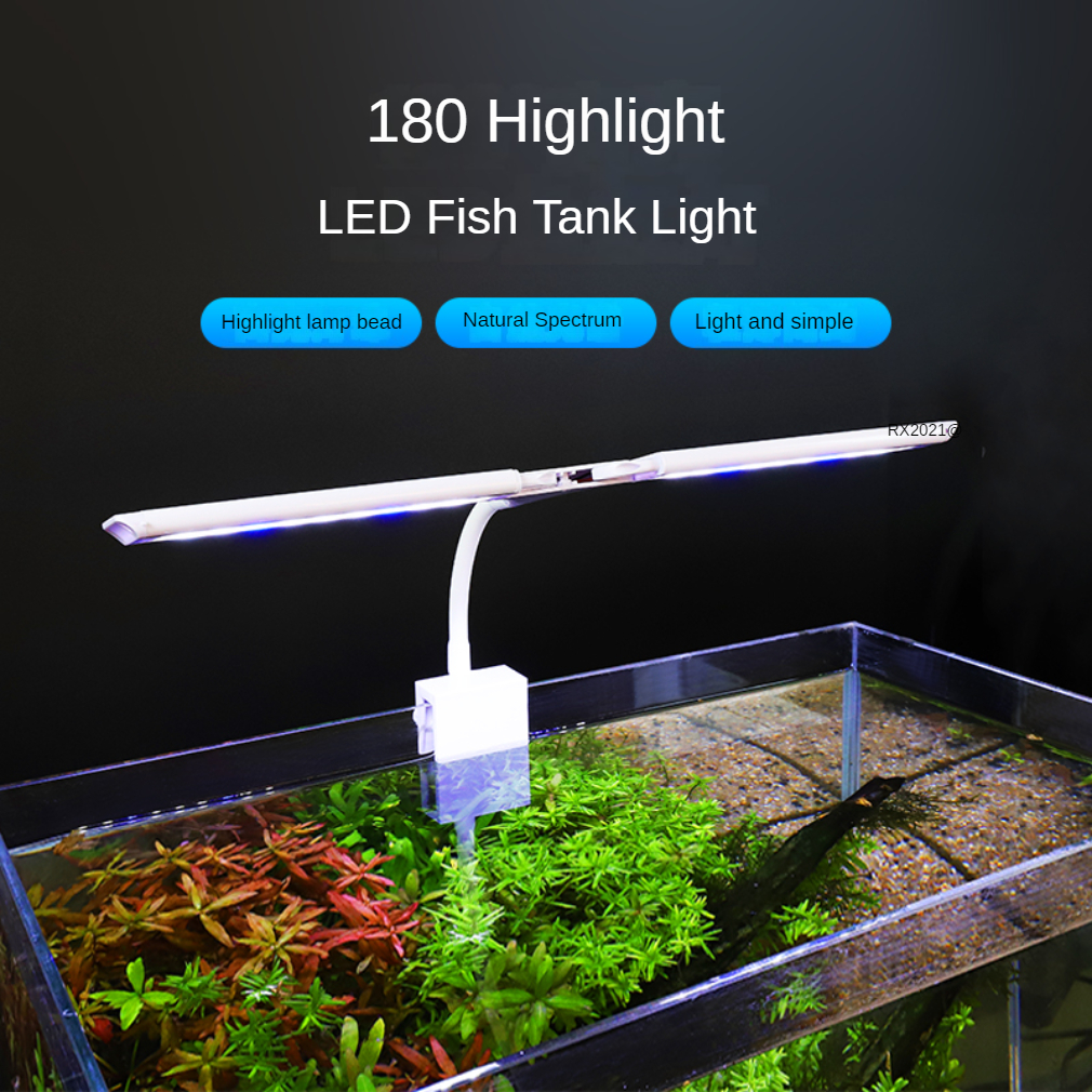 Timing Aquatic Lamp Aquarium Light Fish Tank Light Clip Light led Full ...