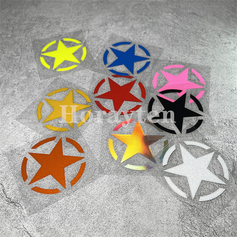 Car Sticker Five Pointed Star US Army Decal Motor Helmet Decoration ...