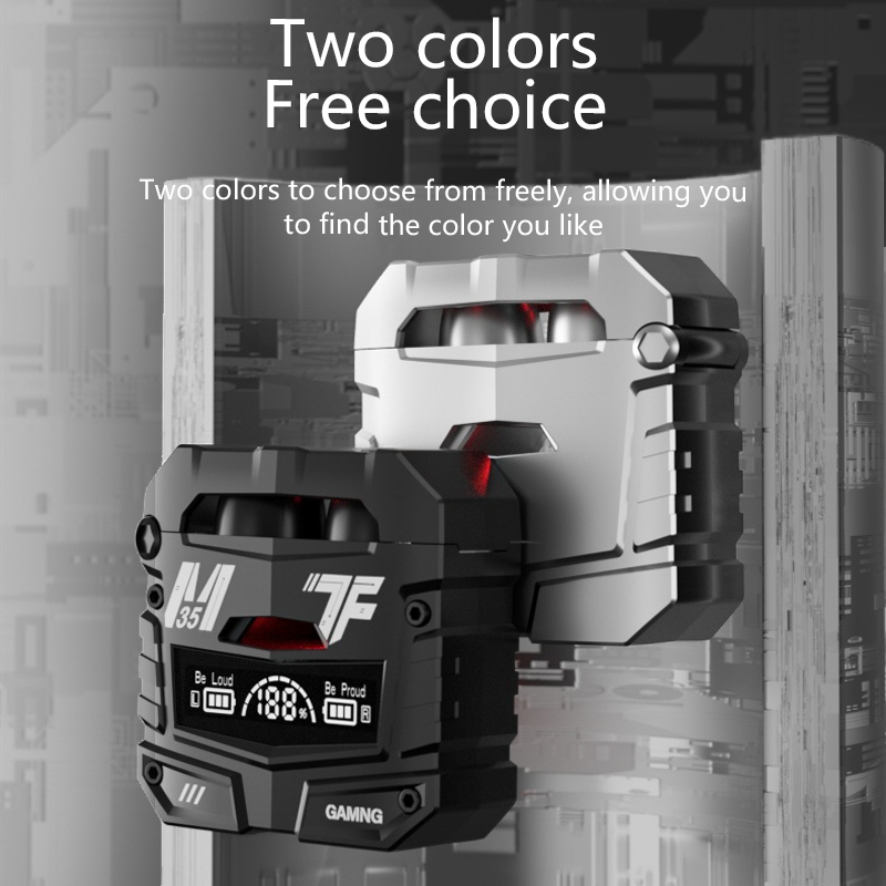 M35 Long Battery Life Fast Charging Mecha Design Bluetooth Headset ...