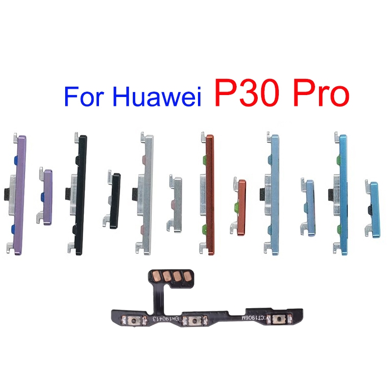 For Huawei P30 Pro Power Button Flex And Out Side Volume Up Down Button ...