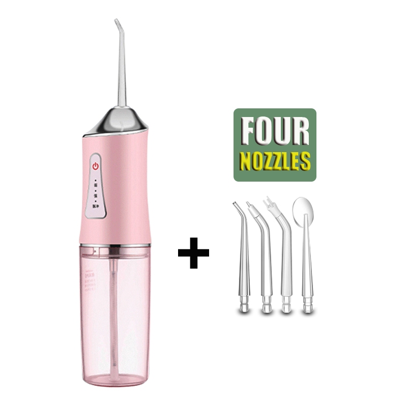 GEESO Electric Water Flosser With 4 Nozzles Dental Floss Teeth ...