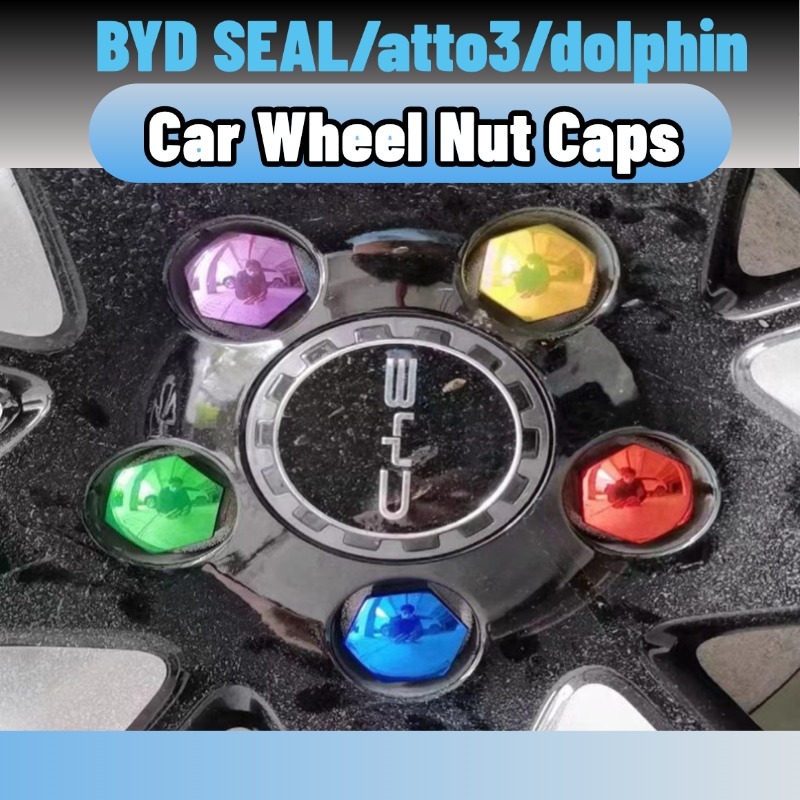 Byd seal/atto3/dolphin Car Wheel Nut Caps Protection Covers Caps Anti ...