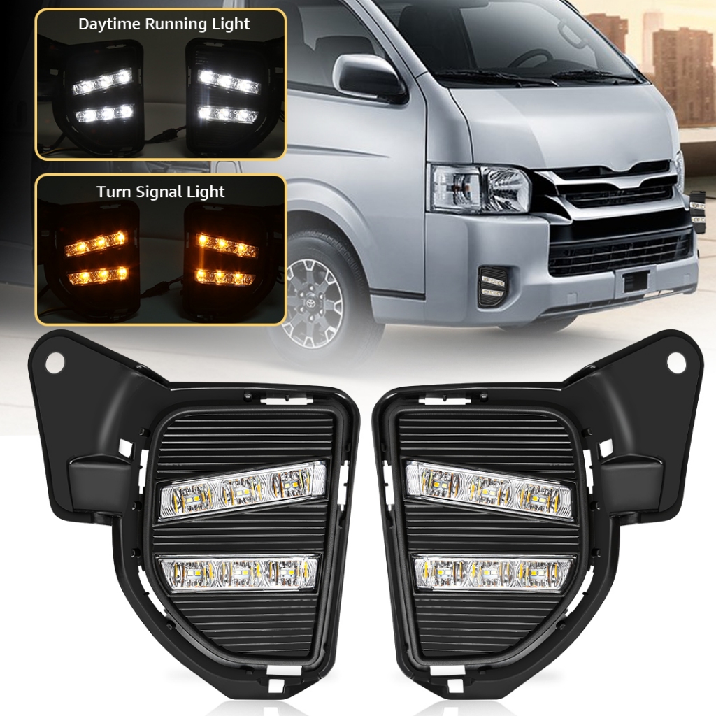Led DRL For Toyota Hiace 2014 2015 2016 2017 2018 Fog Lamps Daytime ...