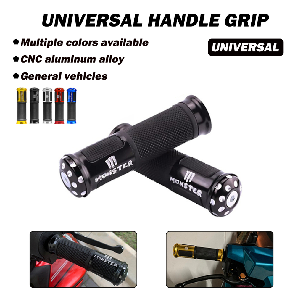 Monster Handle Grip Set Universal EX5 Y15ZR RS150 Wave FZ150 R25 R6 ...