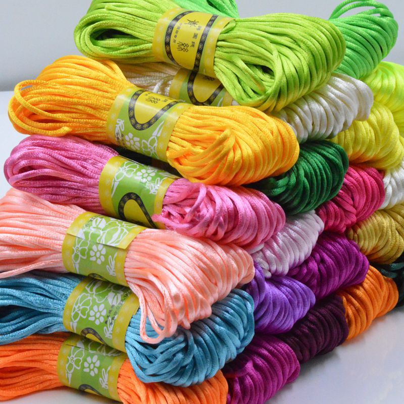 20m/Roll 2mm Chinese Knot Shamballa String Thread Macrame Cord Jewelry ...