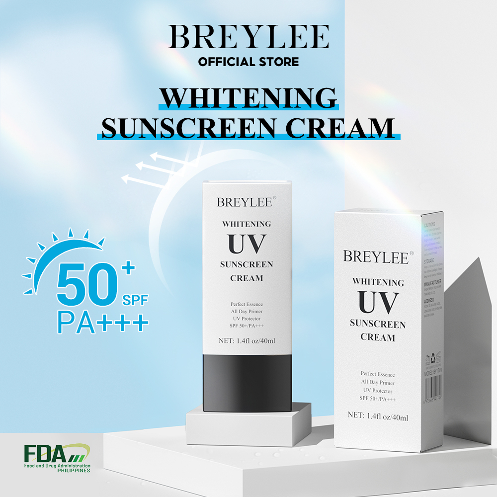 BREYLEE Sunscreen Cream SPF50 PA+++ Whitening UV Reduce Stain Formation ...