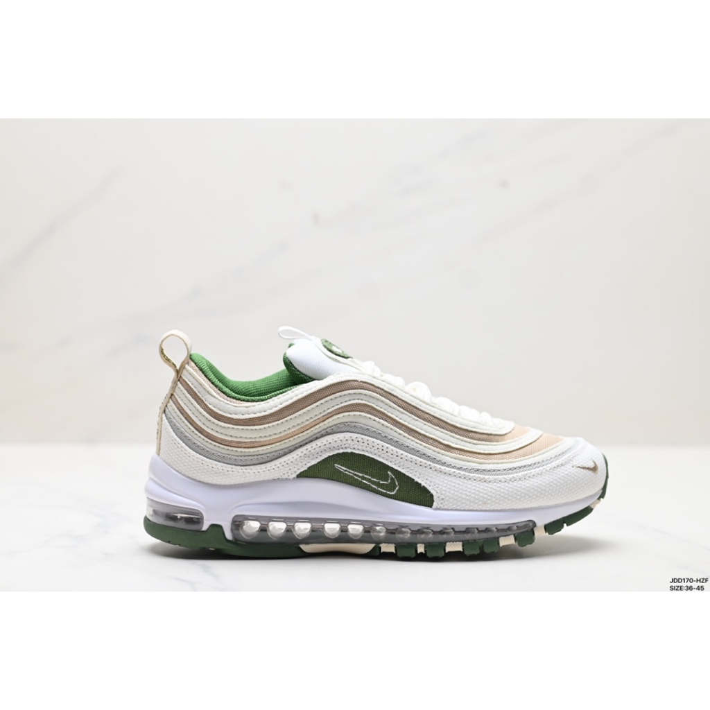 New Air Max 97 Retro Full Foot Air Cushion Casual Sneaker/White Green ...