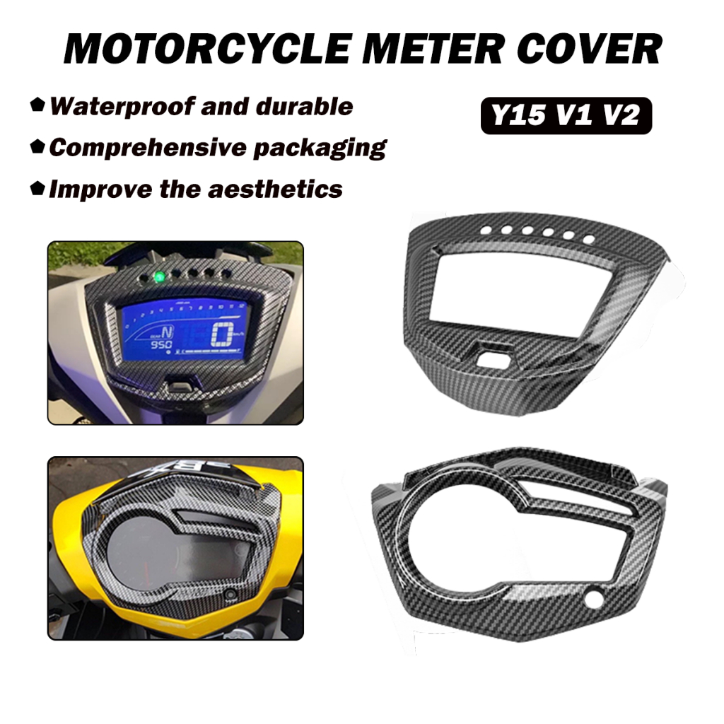 Meter Cover Frame Carbon/Black Yamaha Y15 V1 V2 Water Transfer Cover ...