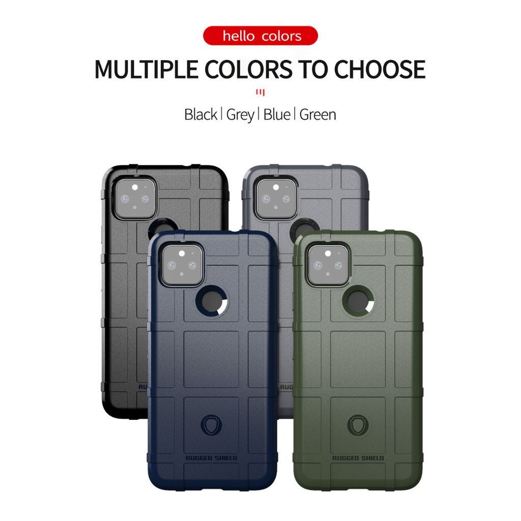 Google Pixel 5 case Pixe 4A 5G 2020 Rugged shield back cover Rubber ...