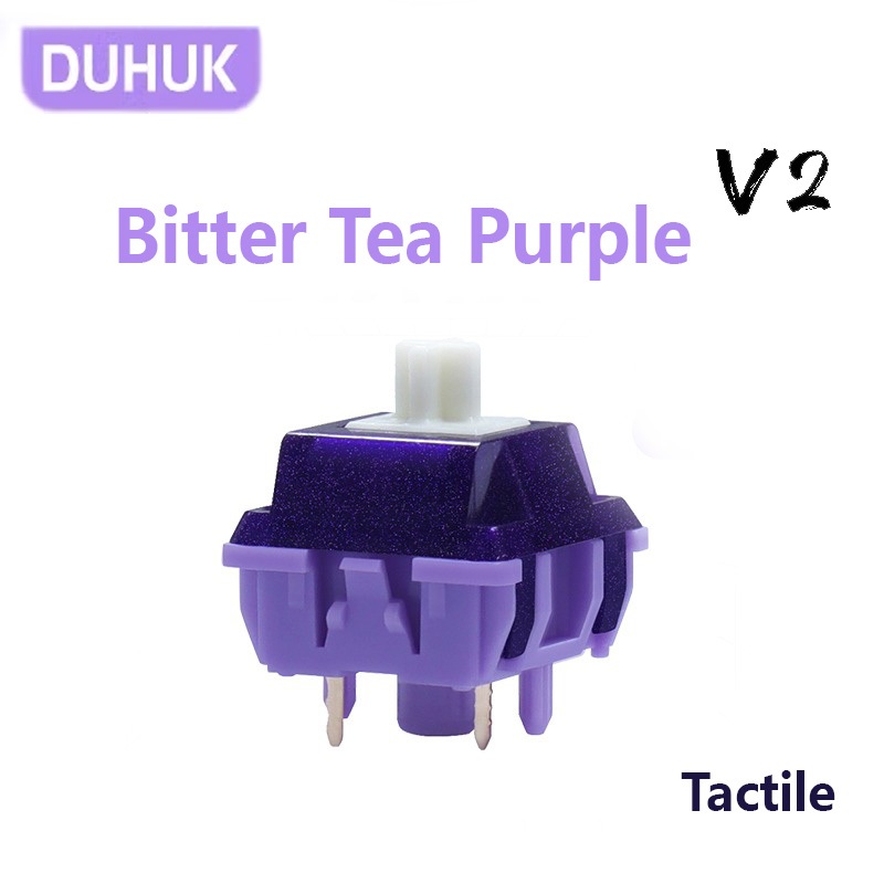 -LW- DUHUK Bitter Tea Purple V2 Switch Tactile Customized Mechanical ...