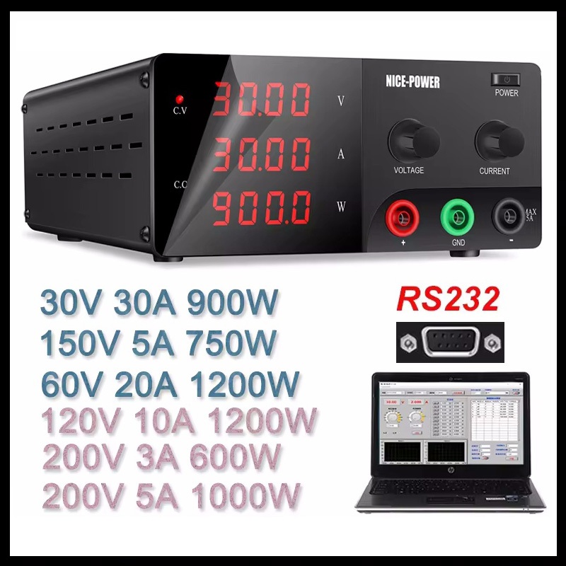 NICE-POWER Lab Bench Power Supply 900W Laboratory Switching Power ...