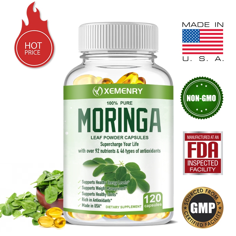 Moringa Capsules | 100% Pure Single Source Moringa Leaf Powder ...