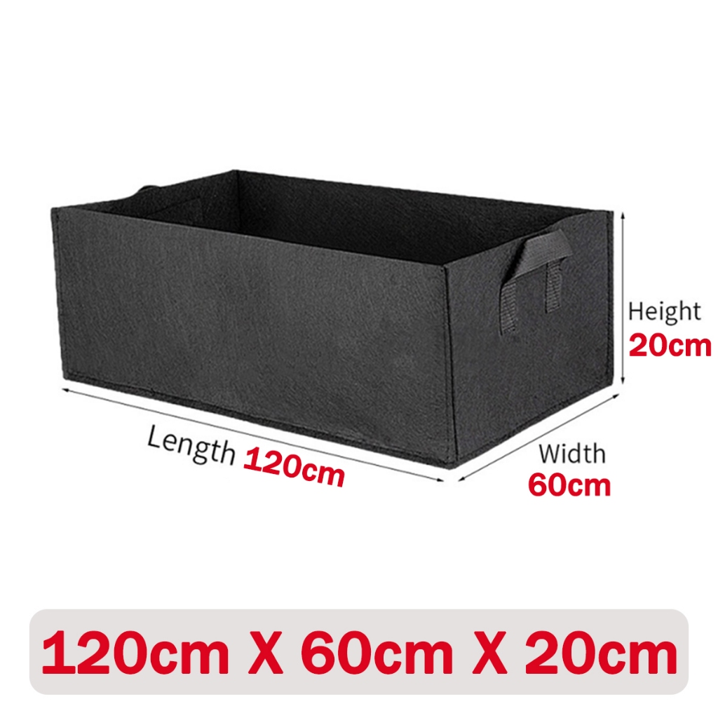 【Byshow】Flower Planter Bags Grow Pots Rectangle Growing Pot planter box ...